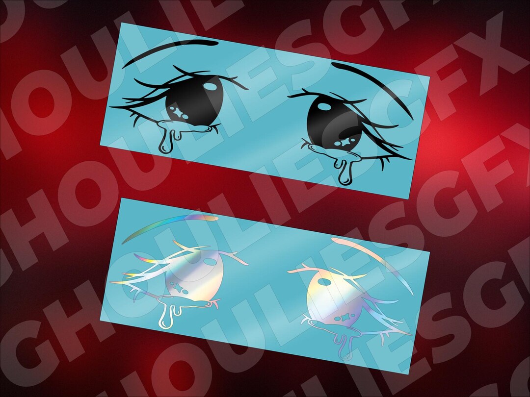 Sad Girl Eyes | Car Decal | JDM Decal | JDM Sticker | Stance | Static ...