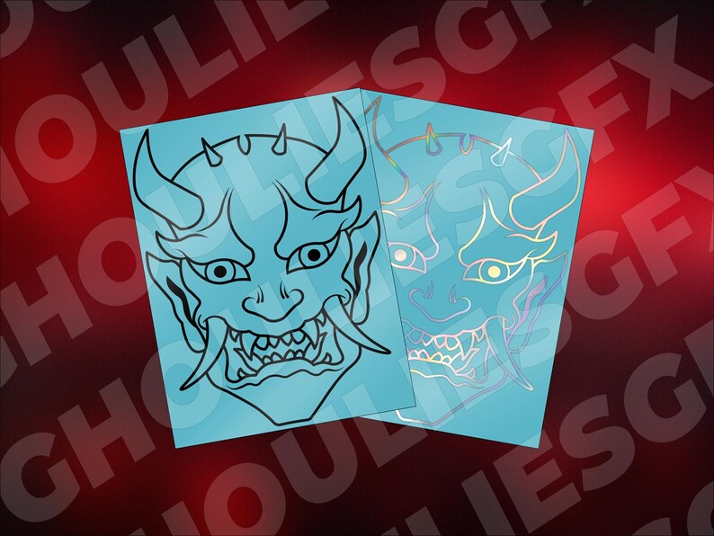 Hannya Mask | Car Decal | JDM Decal | JDM Sticker | Stance | Static ...