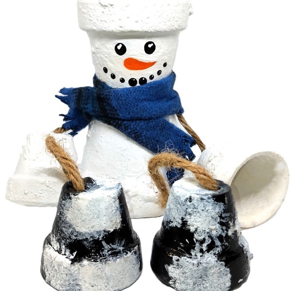 Snowman Flower Pot - Etsy