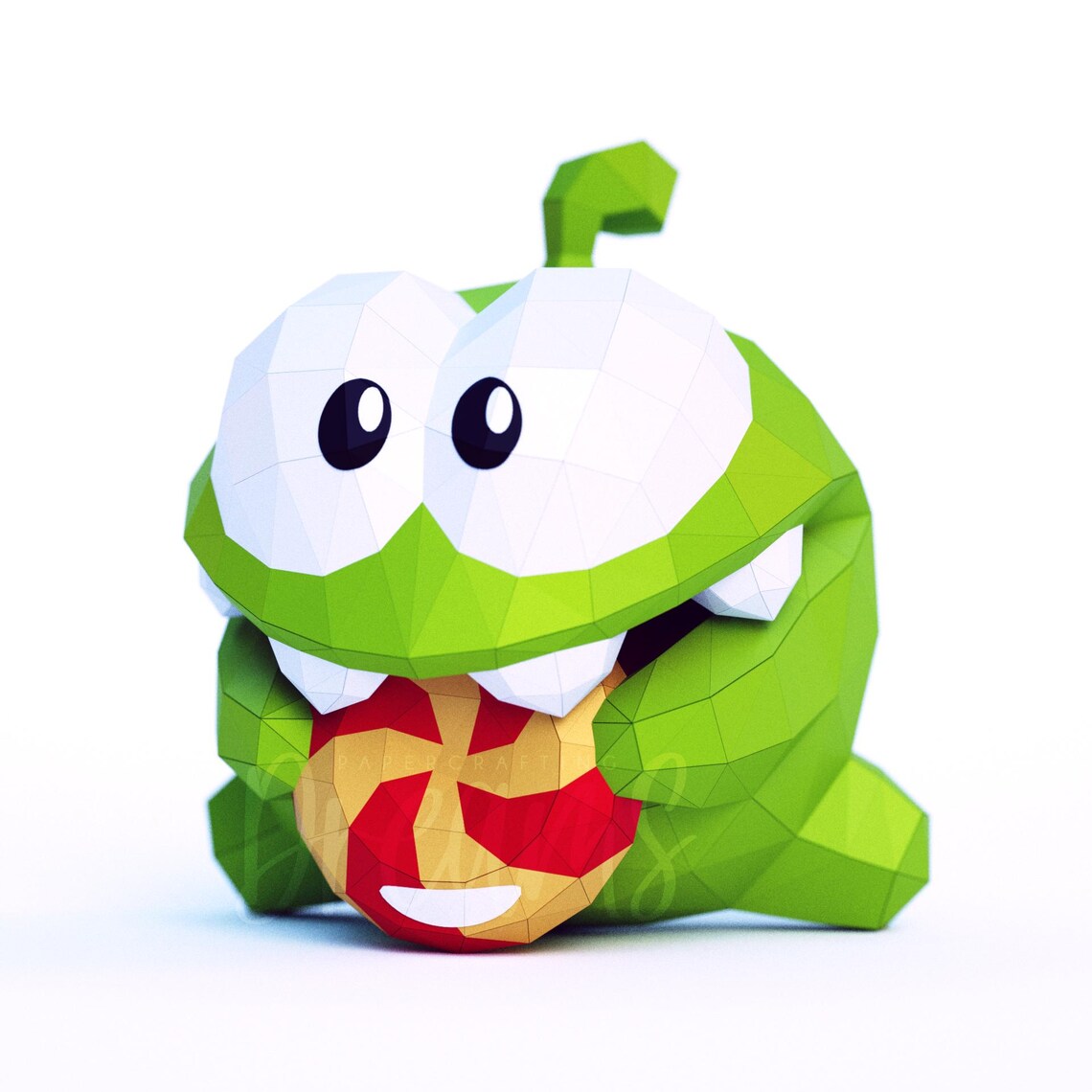 Papercraft Templates Om Nom PDF SVG DXF - Etsy