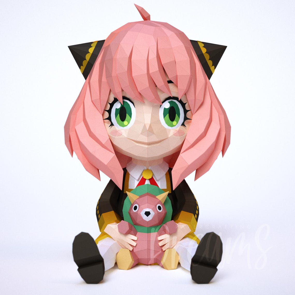 Papercraft Templates Anya Forger Spy X Family PDF SVG DXF - Etsy