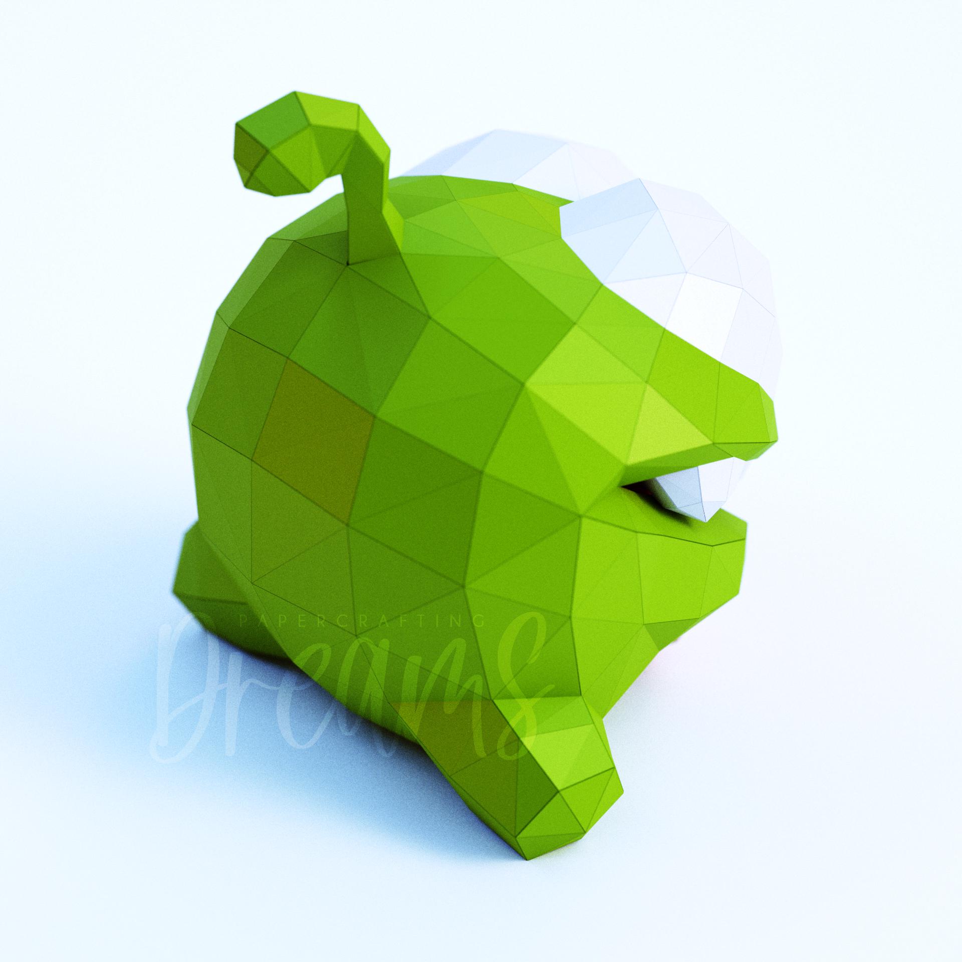 Papercraft Templates Om Nom PDF SVG DXF - Etsy