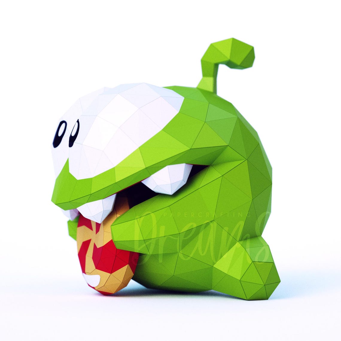Papercraft Templates Om Nom PDF SVG DXF - Etsy