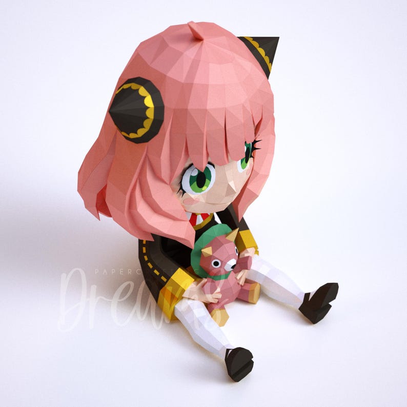 Papercraft Templates Anya Forger Spy X Family PDF SVG DXF - Etsy