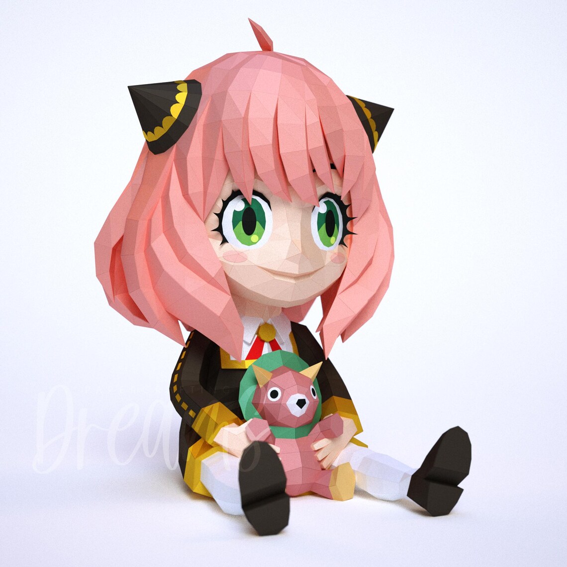 Papercraft Templates Anya Forger Spy X Family PDF SVG DXF - Etsy