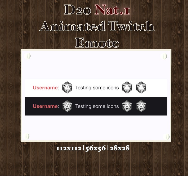 D20 Nat. 1 Animated Twitch Emote - Etsy