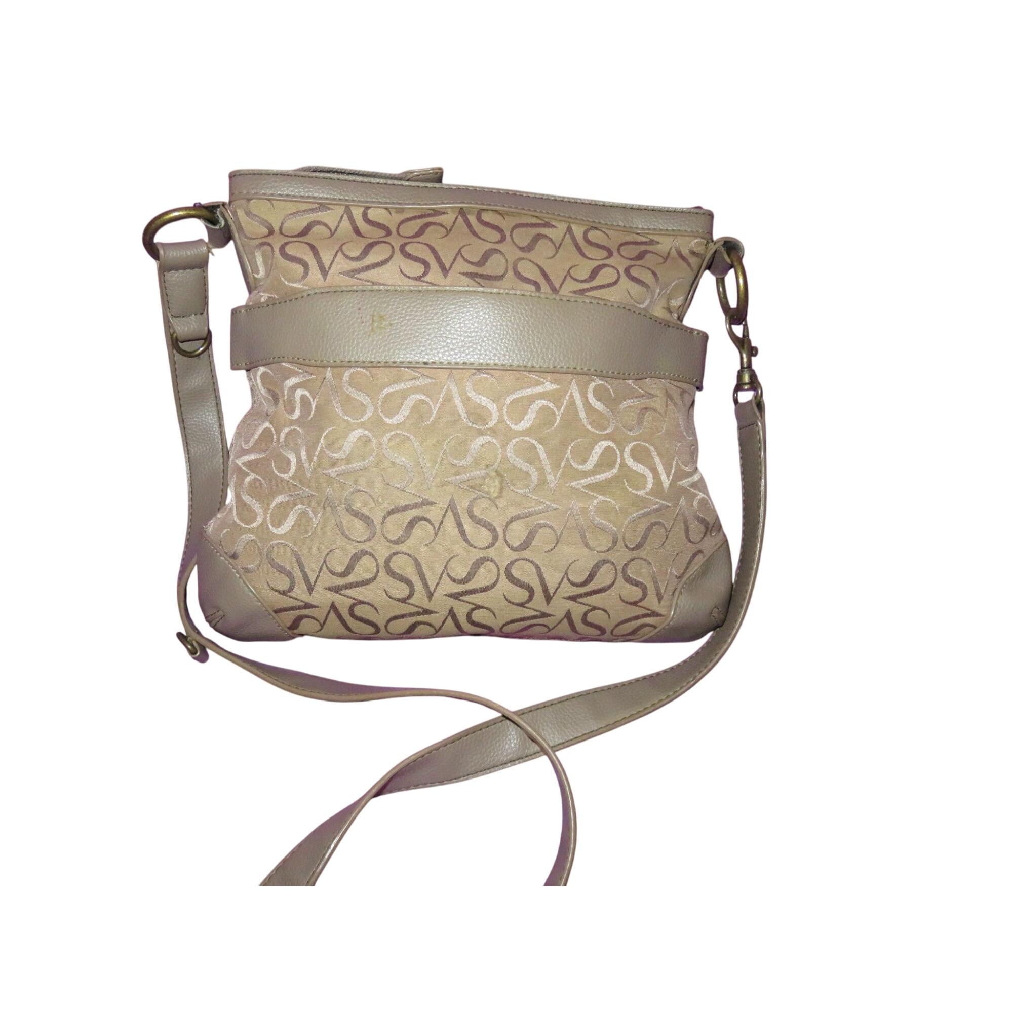 Vera Wang Simply Vera Monogram Logo Canvas & Leather Crossbody With ...