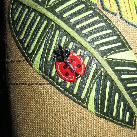COACH 2004 Limited Edition Ladybug Leafy Crystal Wove… - Gem