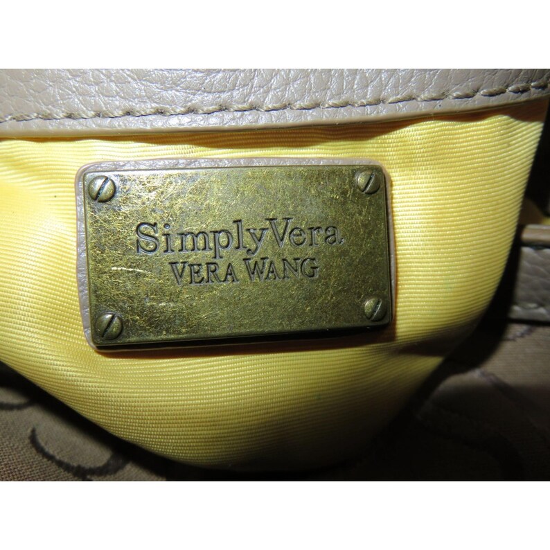 Vera Wang Simply Vera Monogram Logo Canvas & Leather Crossbody With ...