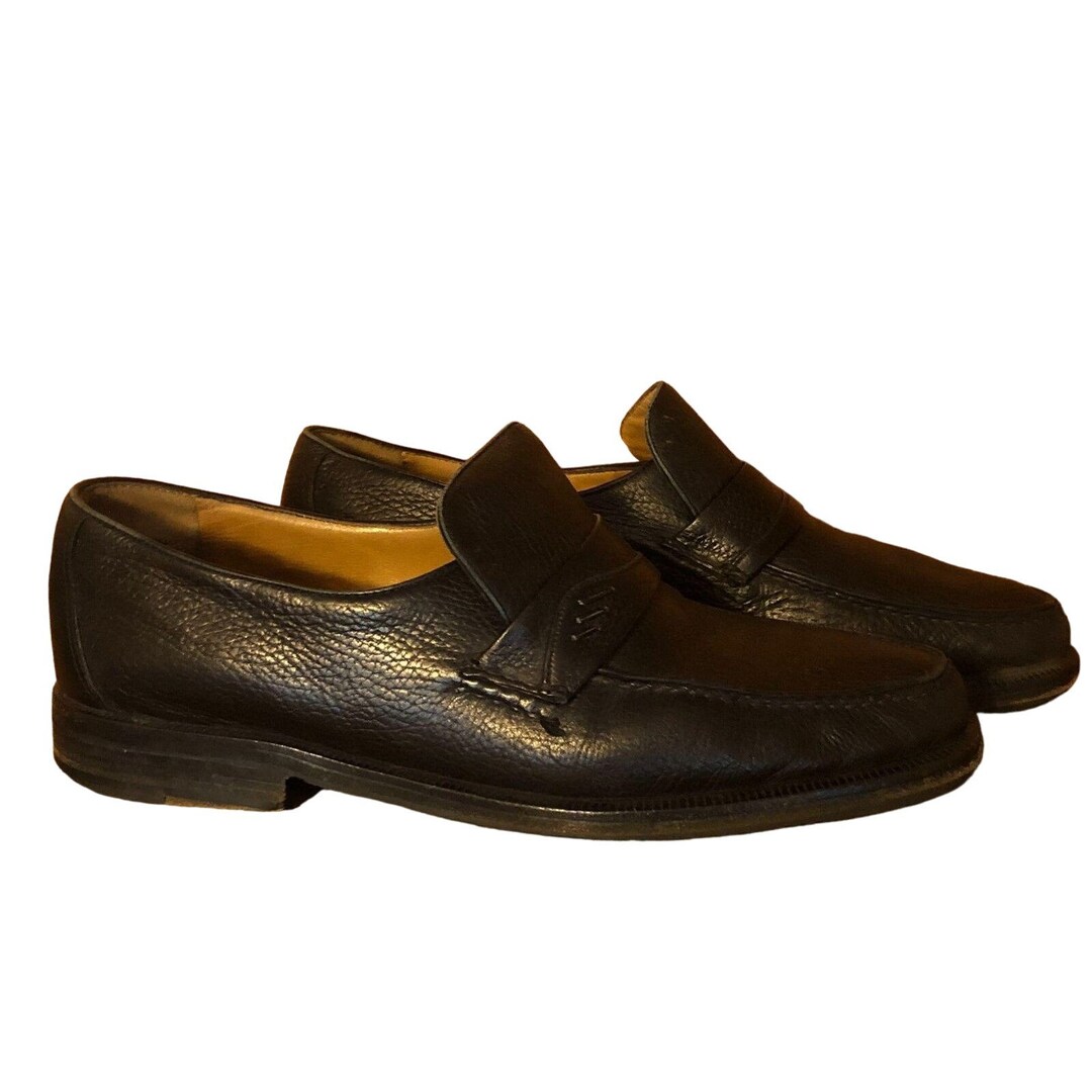 Moreschi Vintage Italian Leather Loafers Slip on Shoes Size 9 - Etsy