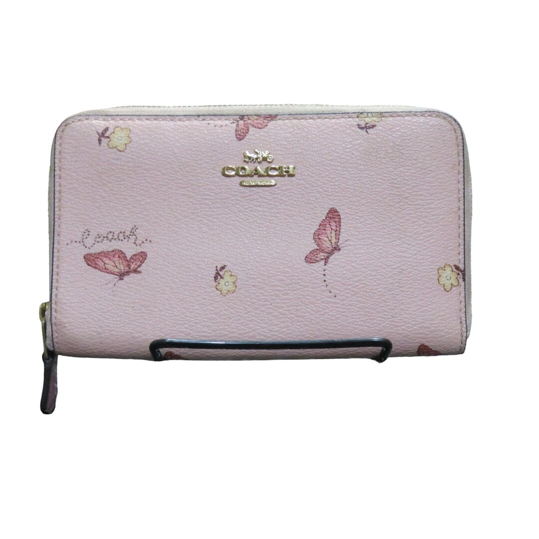 Coach Limited Edition Leather Butterfly Full Zip Medium Wallet in ...