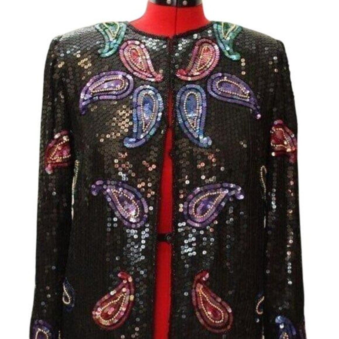 Vintage SCALA Beaded Silk Jacket, Italian Design (size Medium) - Etsy