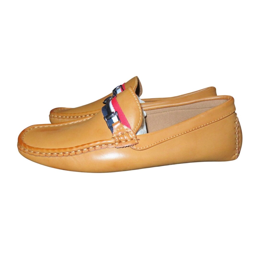 Bruno Marc Tan Leather Loafer Driving Shoes Moccasins Slip on Men's 6 ...