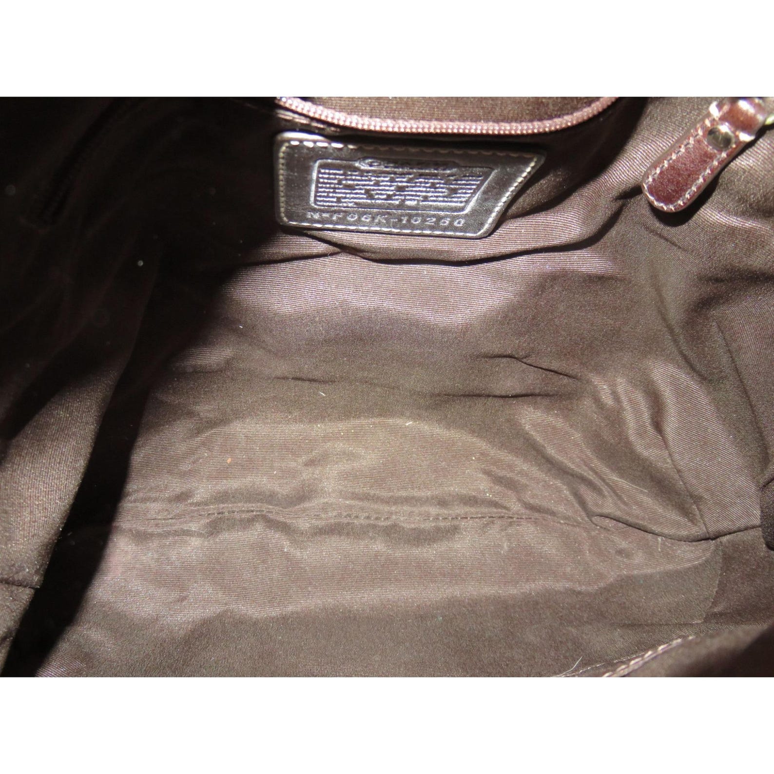 COACH Hampton Exotic Python Mixed Canvas & Leather Hobo Handbag Satchel ...