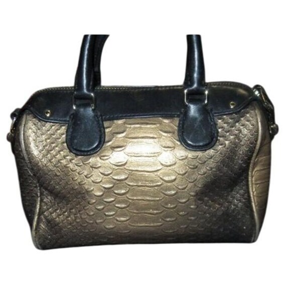 Coach Mini Rowan Baby Bennett Metallic Gold Python Le… - Gem