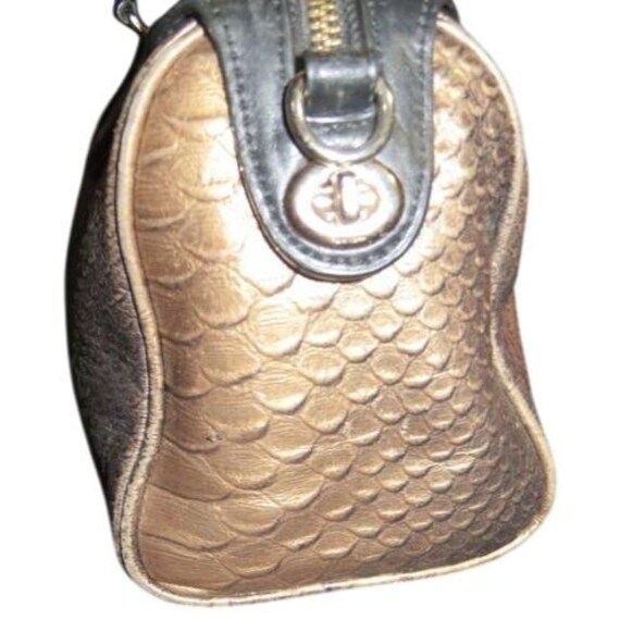 Coach Mini Rowan Baby Bennett Metallic Gold Python Le… - Gem