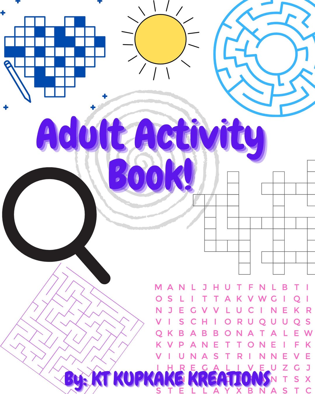 Adult Activity Book - Printable or Digital - Etsy