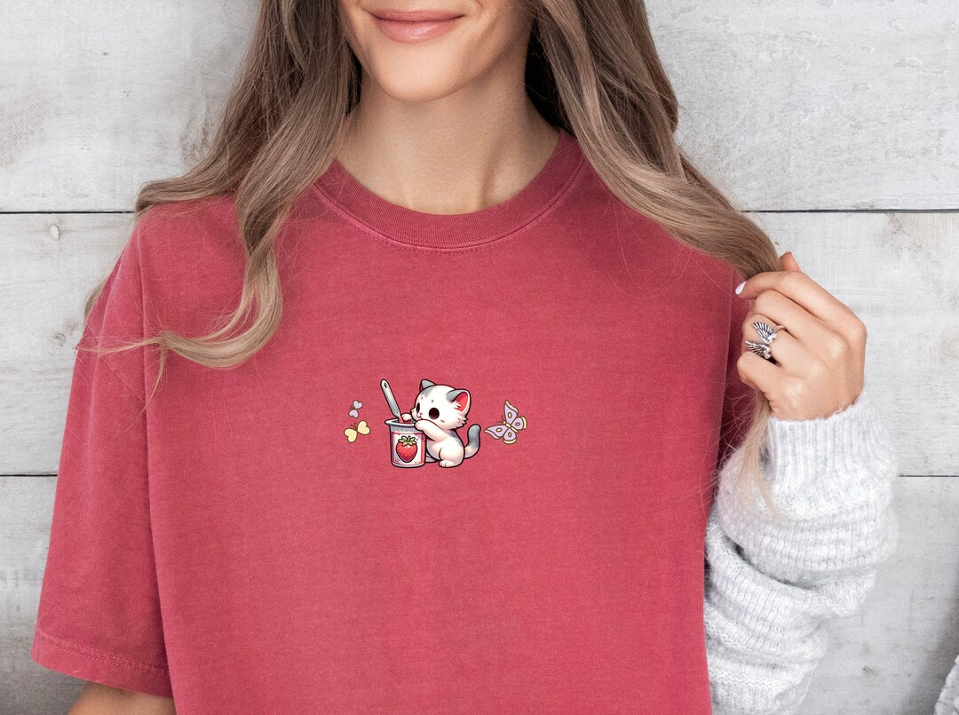 Japanese Streetwear Strawberry Shirt Korean Fashion Downtown Girl ...