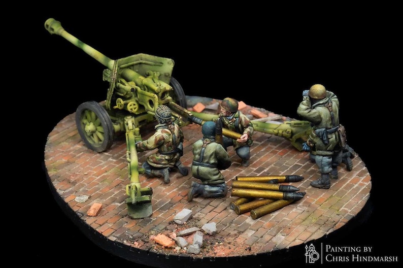 German Fallschirmjäger WW2 Pak 40 Anti Tank Gun - Etsy
