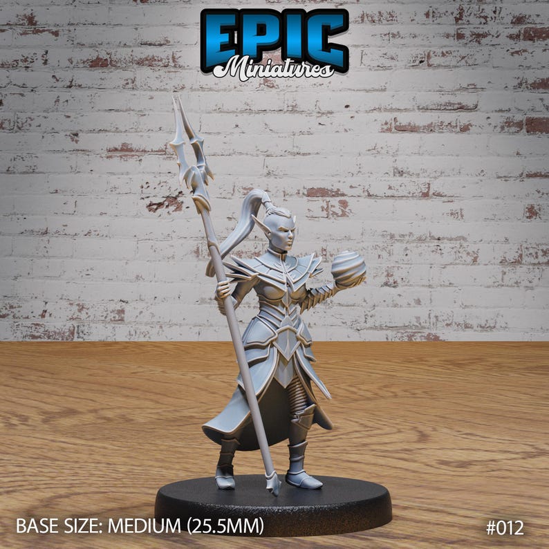 Dark Elf Army Sorceress 3d Print - Etsy