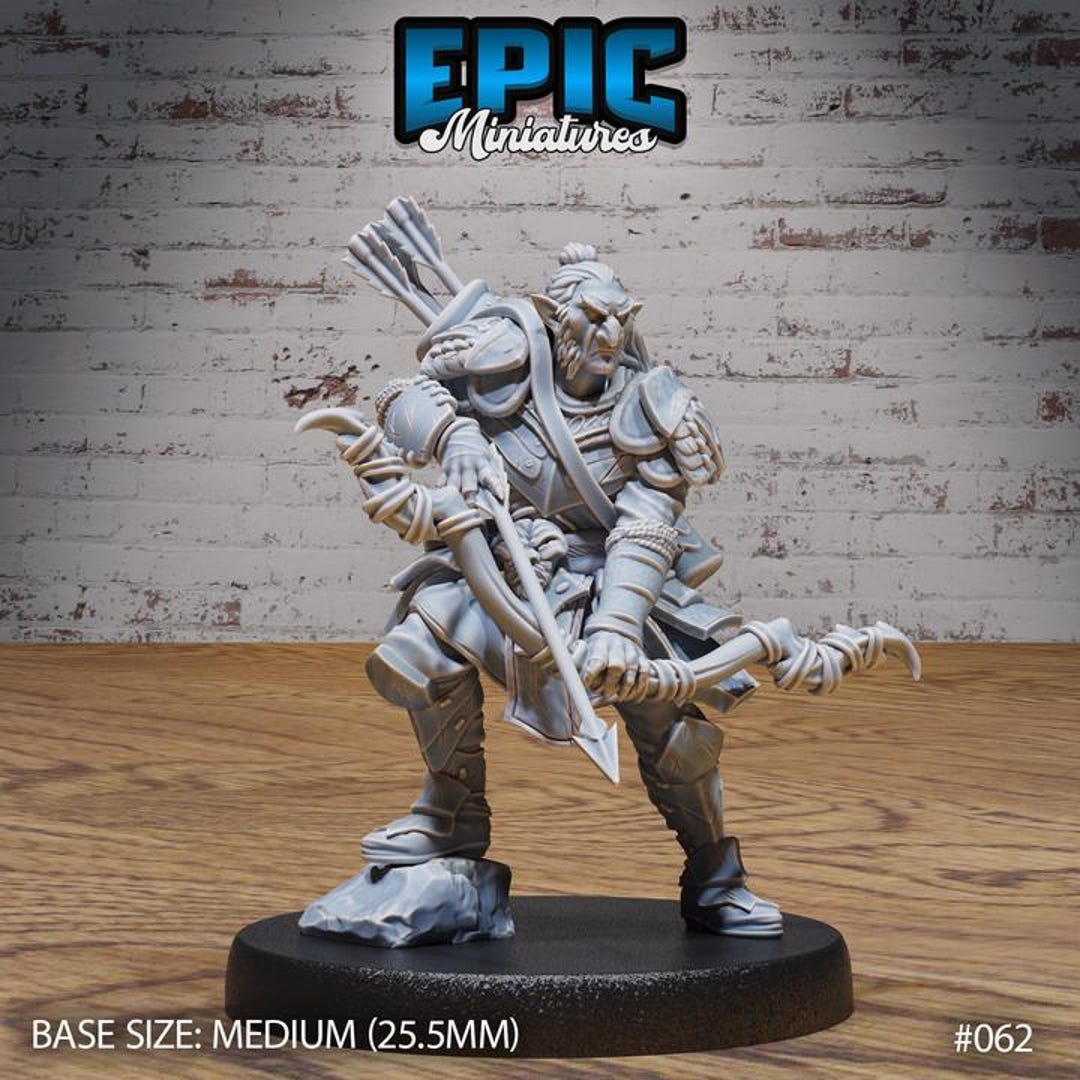 Hobgoblin Adventurer Ranger 3D Print - Etsy