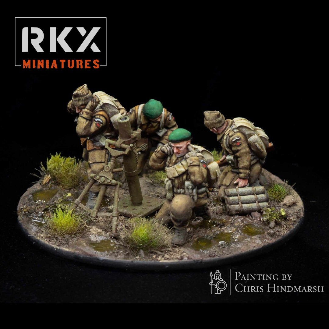 British Commando WW2 3 Inch Mortar Team - Etsy