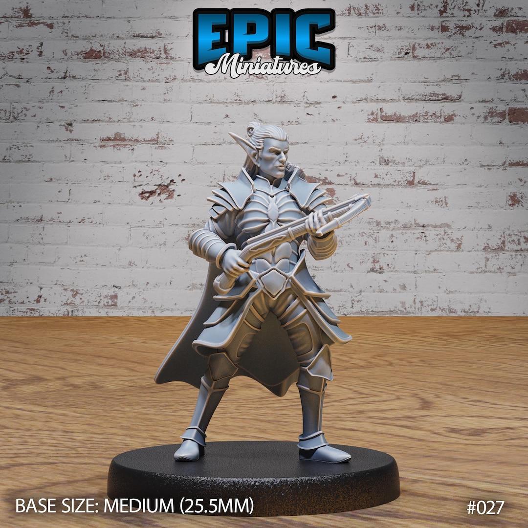 Dark Elf Army Crossbow Male 3d Print - Etsy