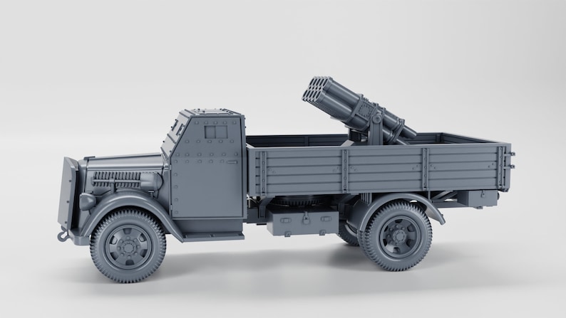 German Opel Blitz With FLAK38 20mm With Armored Cab (+15cm Panzerwerfer ...