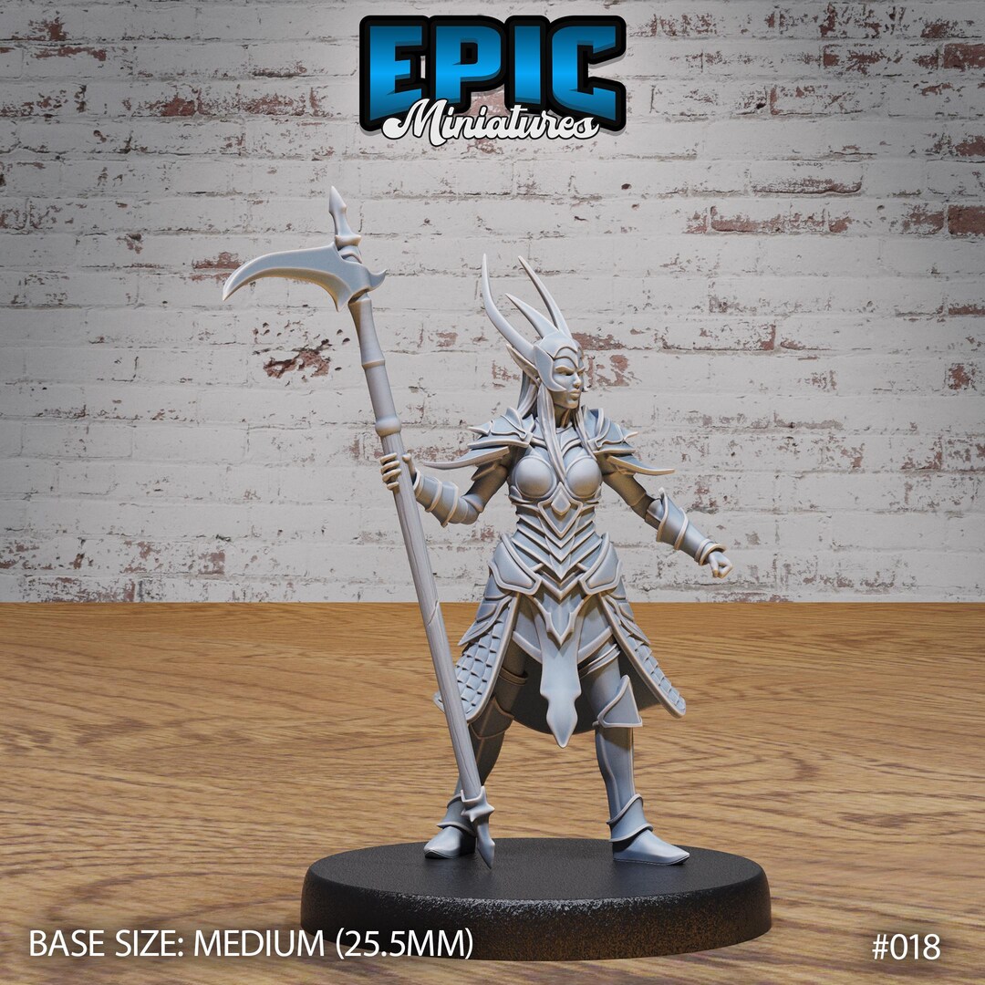 Dark Elf Army Large Scythe 3d Print - Etsy