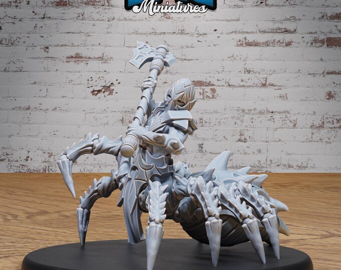 Dark Elf Drider Folk Warrior 3d Print - Etsy