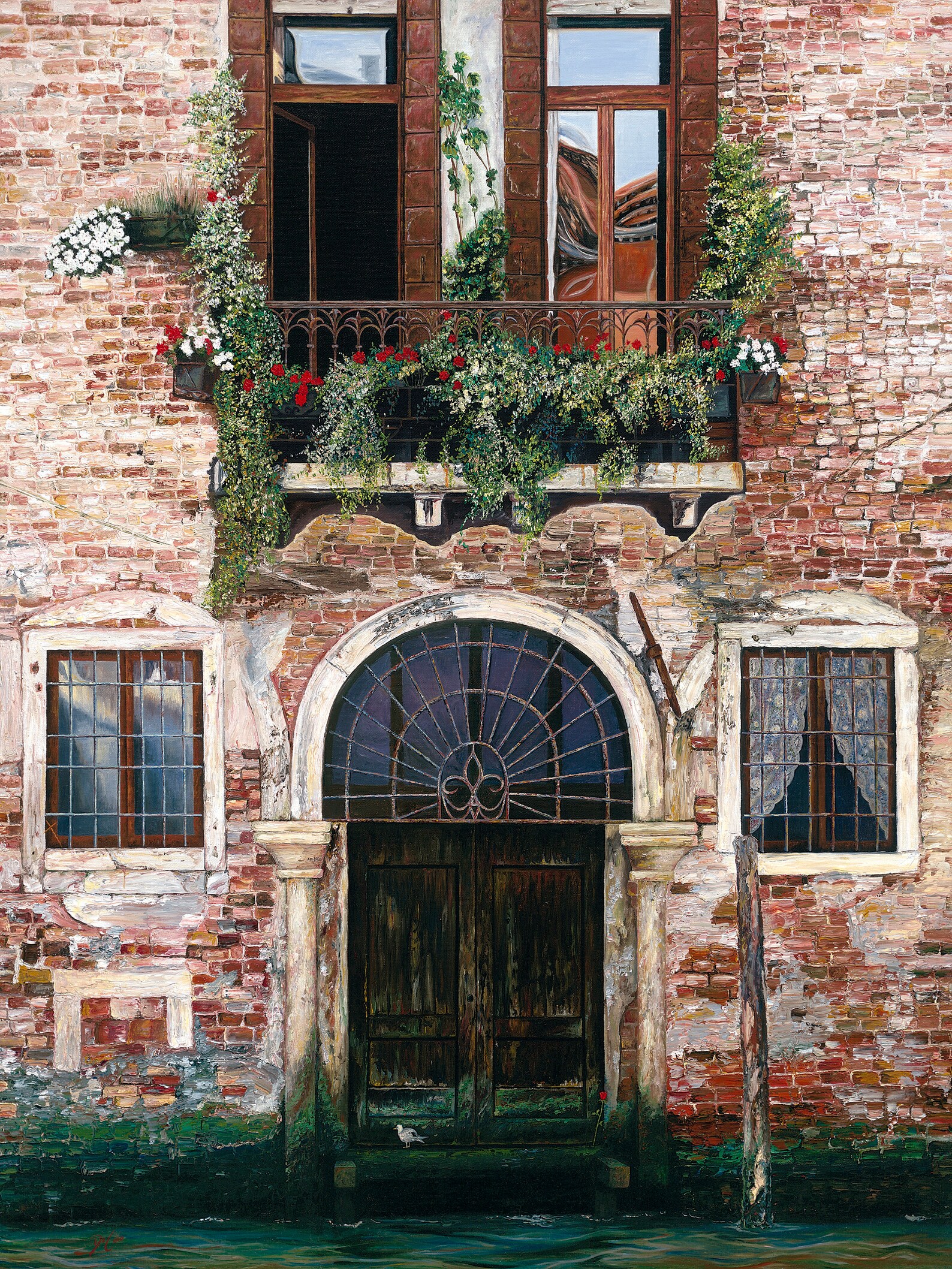 Venice Italy Artwork - Romantic Canvas Print, Unique, Hand Signed by ...