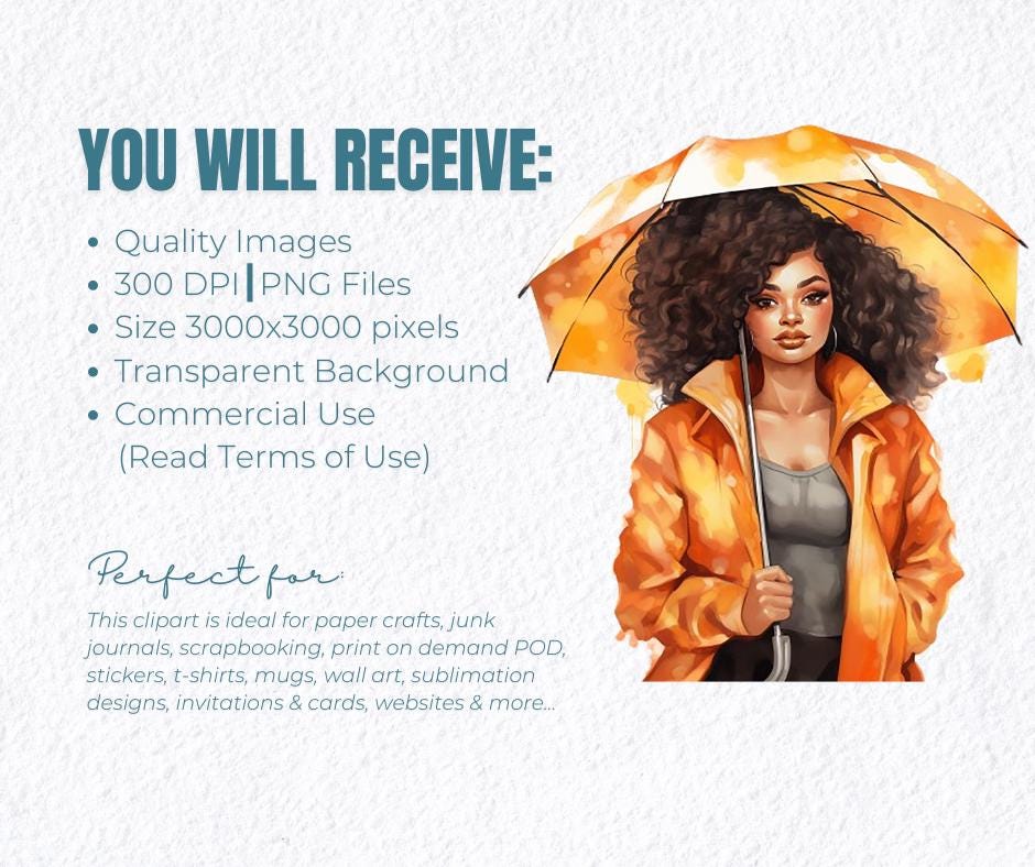 Colorful Rainy Day Clipart Collection: Bright and Cheerful Digital ...