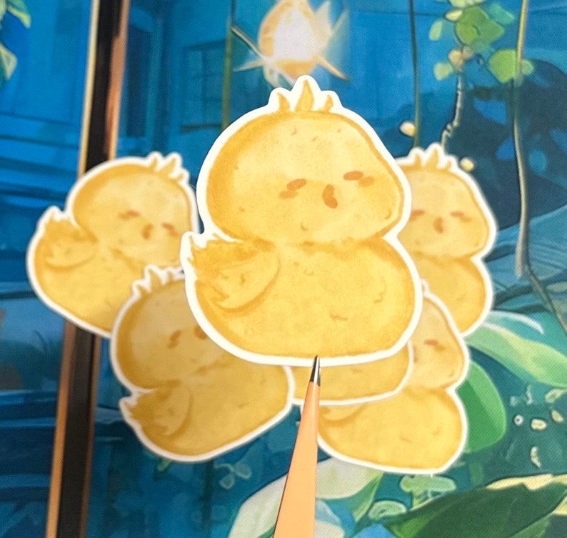 Cute Chick Animal Sticker, Gift for Her, Kids, and Friends, Good for ...