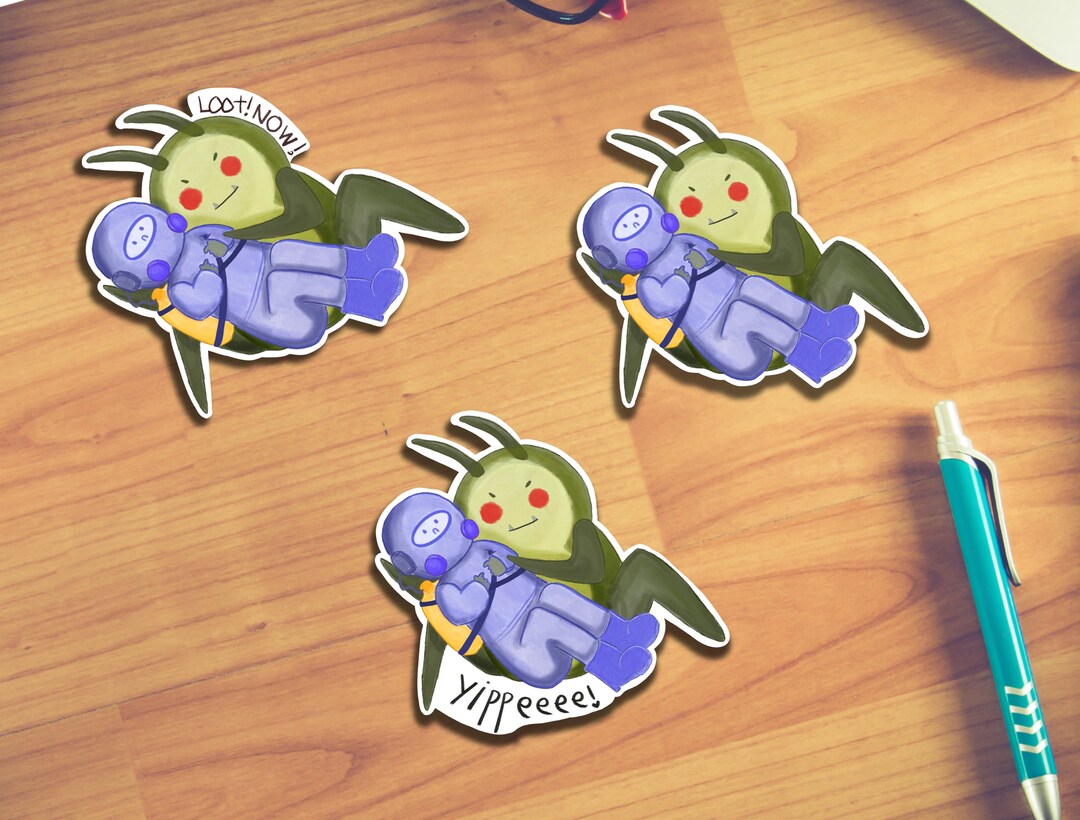 Hoarding Bug Die-cut Sticker: Fun and Quirky Lethal Company Character ...