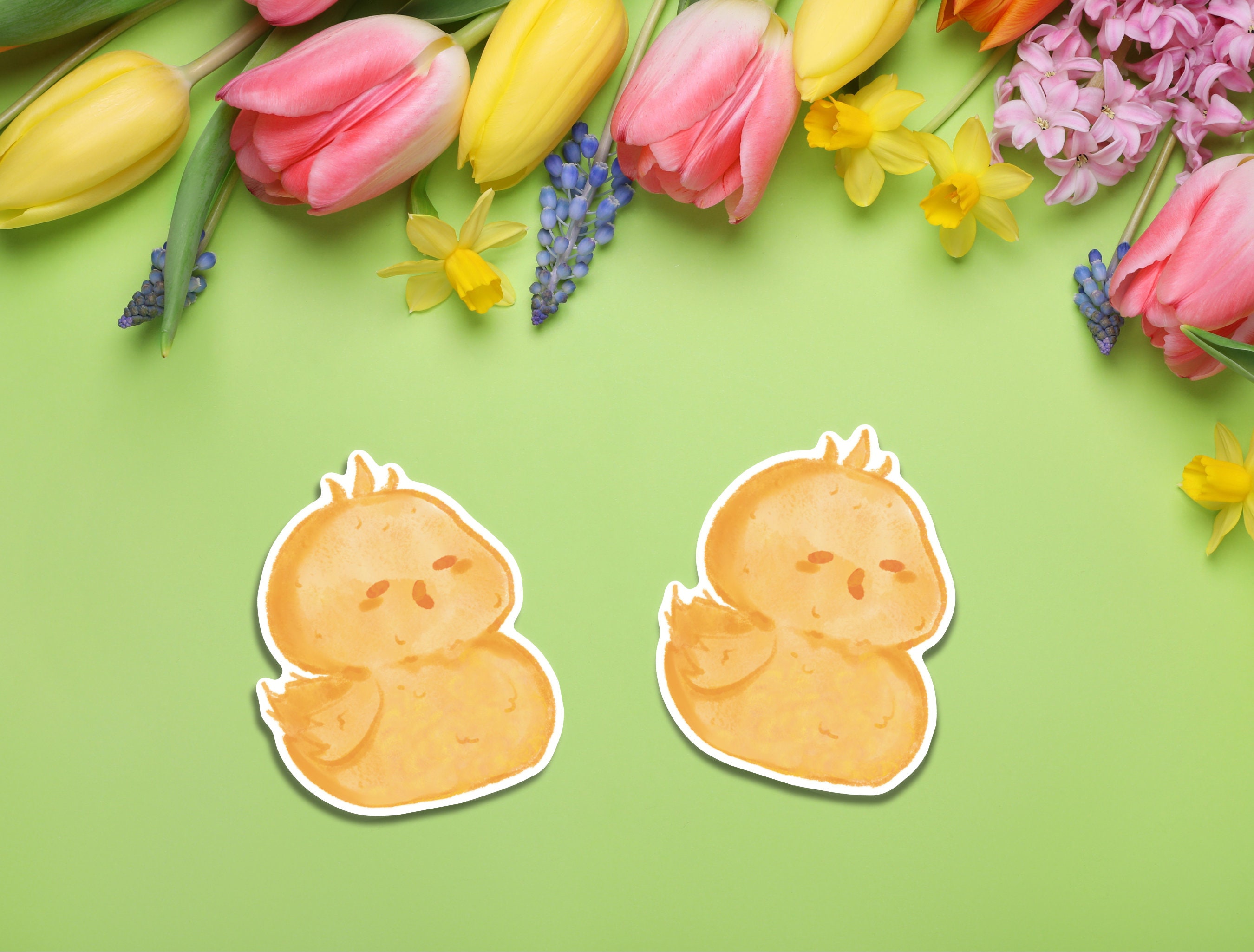 Cute Chick Animal Sticker, Gift for Her, Kids, and Friends, Good for ...