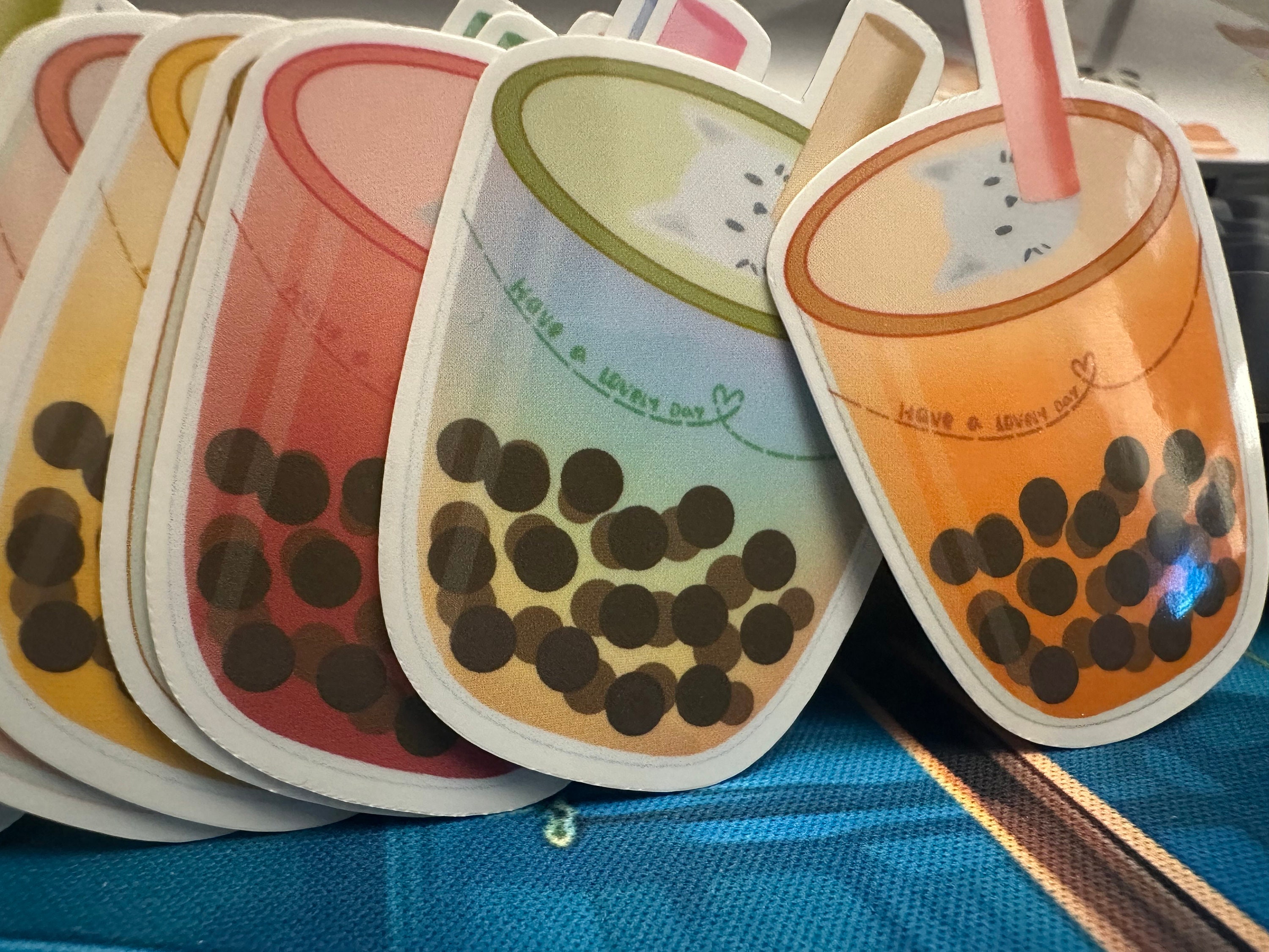 Bubble Tea Die-cut Stickers, Gift for Bubble Tea Lovers, and for ...