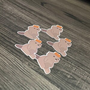 DAM, I Can't Be Bothered Beaver Sticker Cute Beaver Die-cut Sticker - Etsy