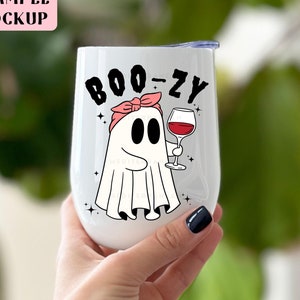 Boozy Ghost Wine Halloween PNG, Halloween Ghost Digital Art, Funny ...