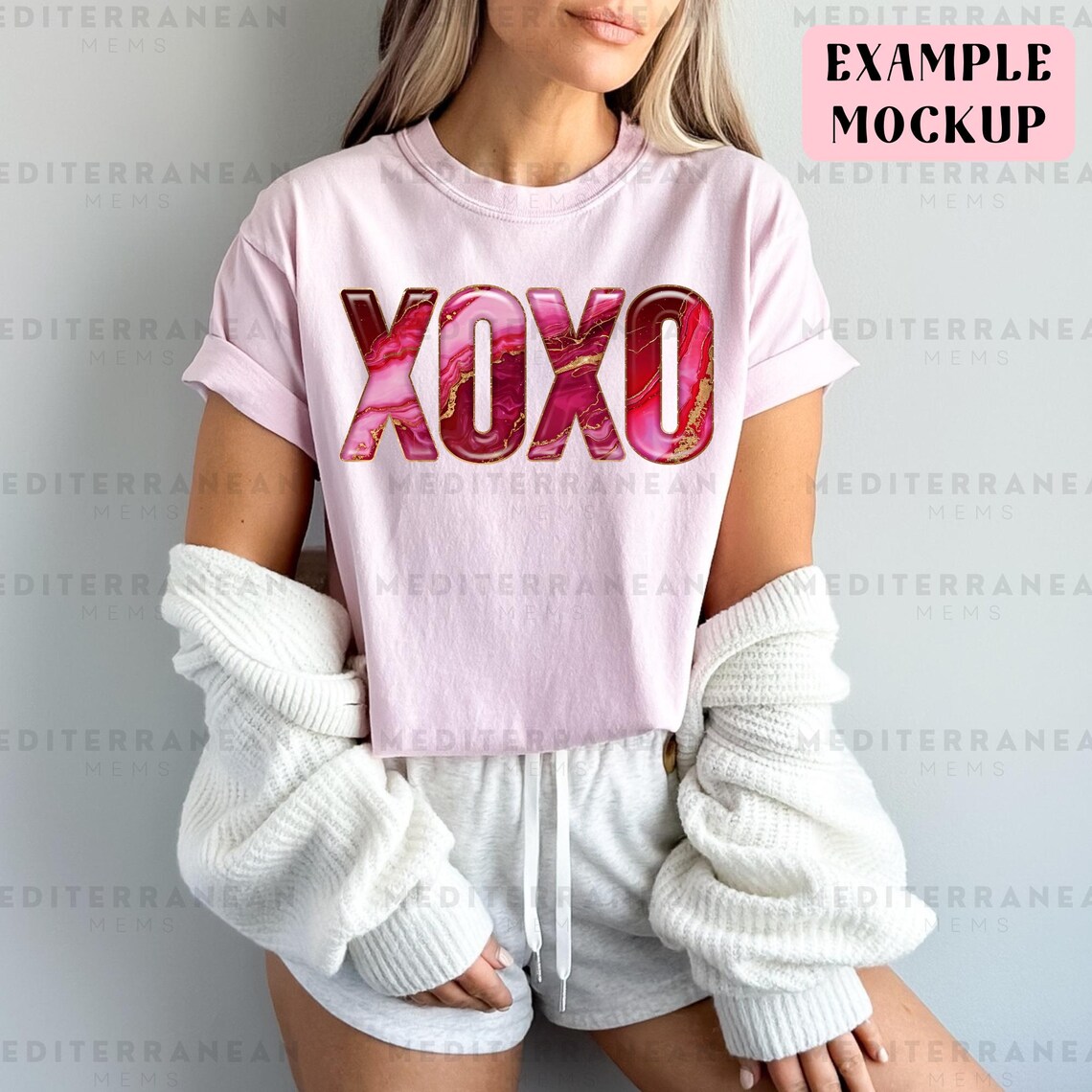 Pink Marble XOXO Png, Luxurious Valentines Day Design, Girly Happy ...