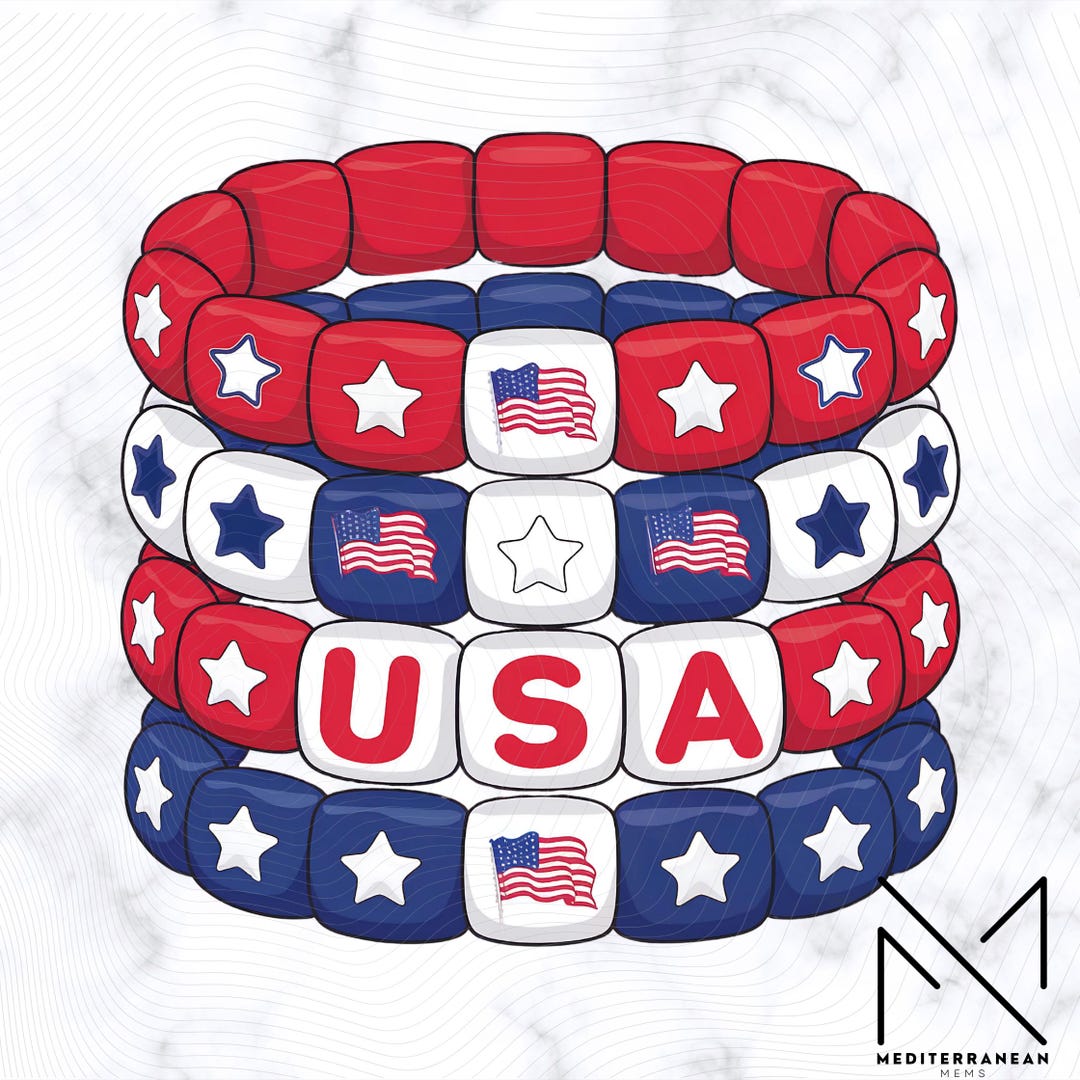 Swiftie USA Friendship Bracelet PNG, Happy 4 of July Day Design, USA ...