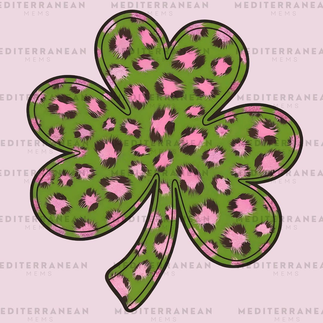 Leopard Shamrock PNG, St. Patricks Day DTF, Coquette St Patty's Day ...