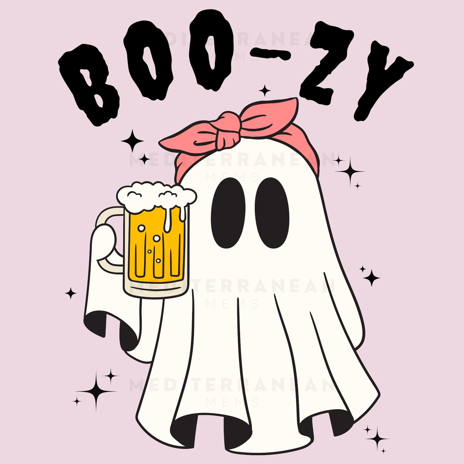 Boozy Ghost Beer Halloween PNG, Halloween Ghost Digital Art, Funny ...