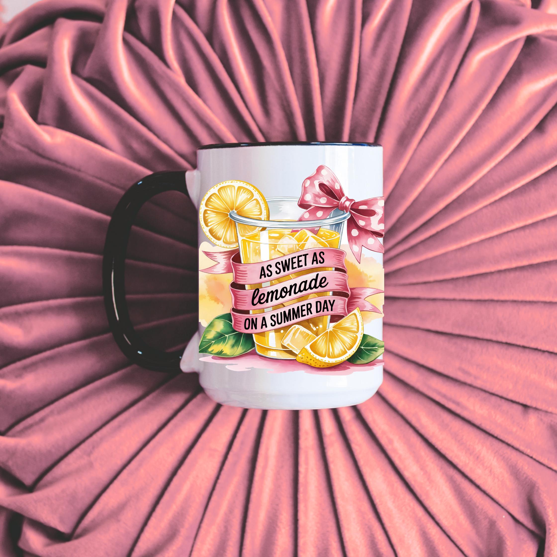 Sweet as Lemonade on A Summer Day Png, Watercolor Summer Png ...
