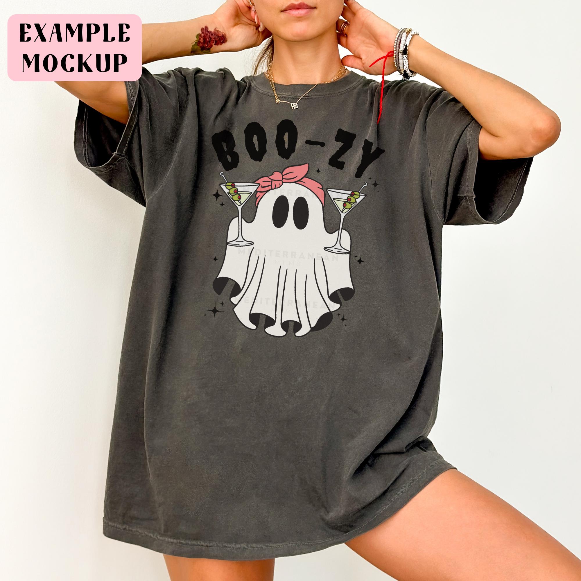 Boozy Ghost Martinis Halloween PNG, Halloween Ghost Digital Art, Funny ...