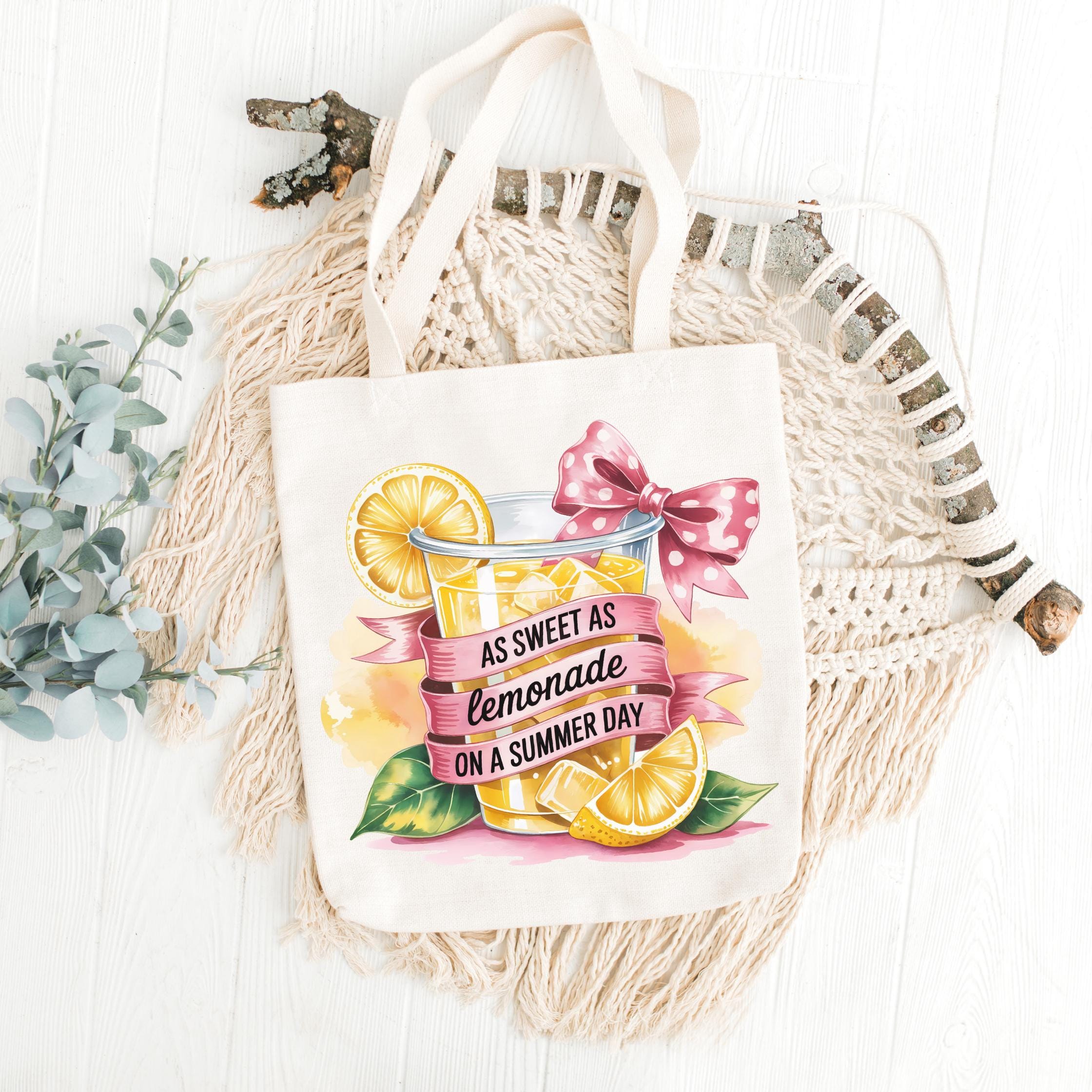 Sweet as Lemonade on A Summer Day Png, Watercolor Summer Png ...