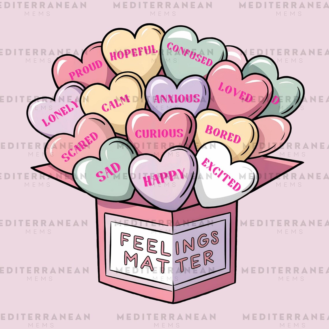 Feelings Matter Sweetheart Candies Png, Behavioral Therapy Printable ...