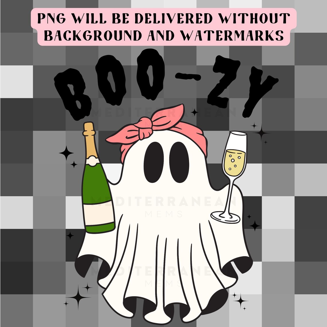 Boozy Ghost Halloween PNG, Halloween Ghost Digital Art, Funny Ghost ...