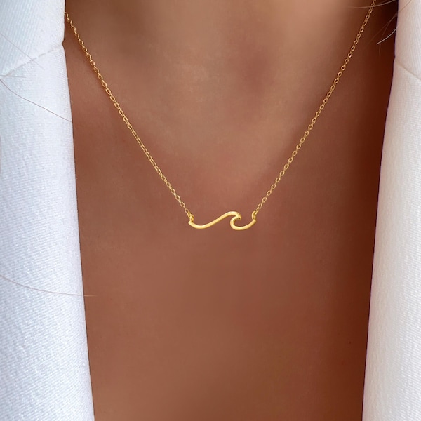 Wave Necklace - Etsy