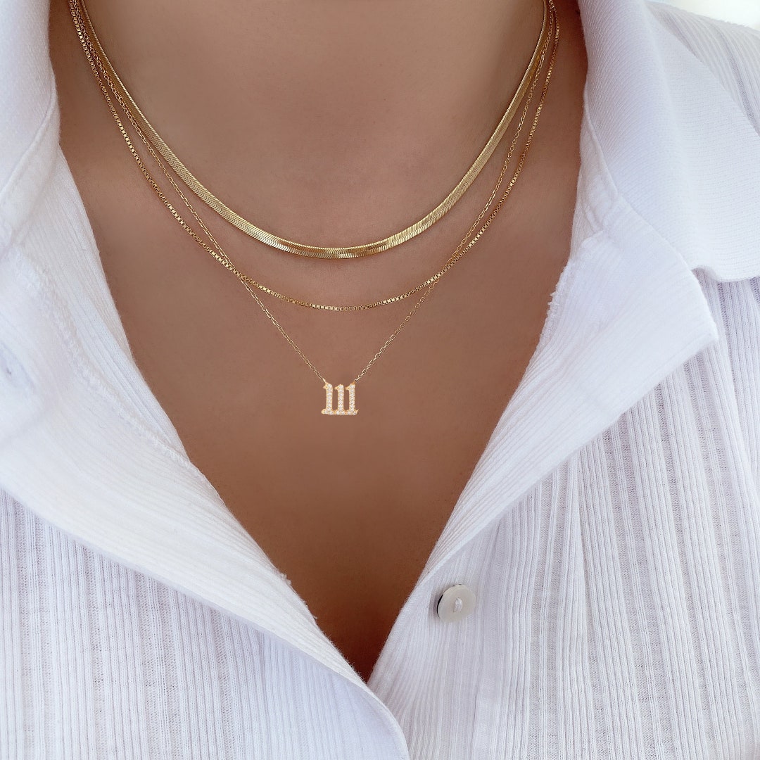 Angel Number 111 Necklace: Cubic Zirconia 18K Gold Dipped Pendant - Etsy