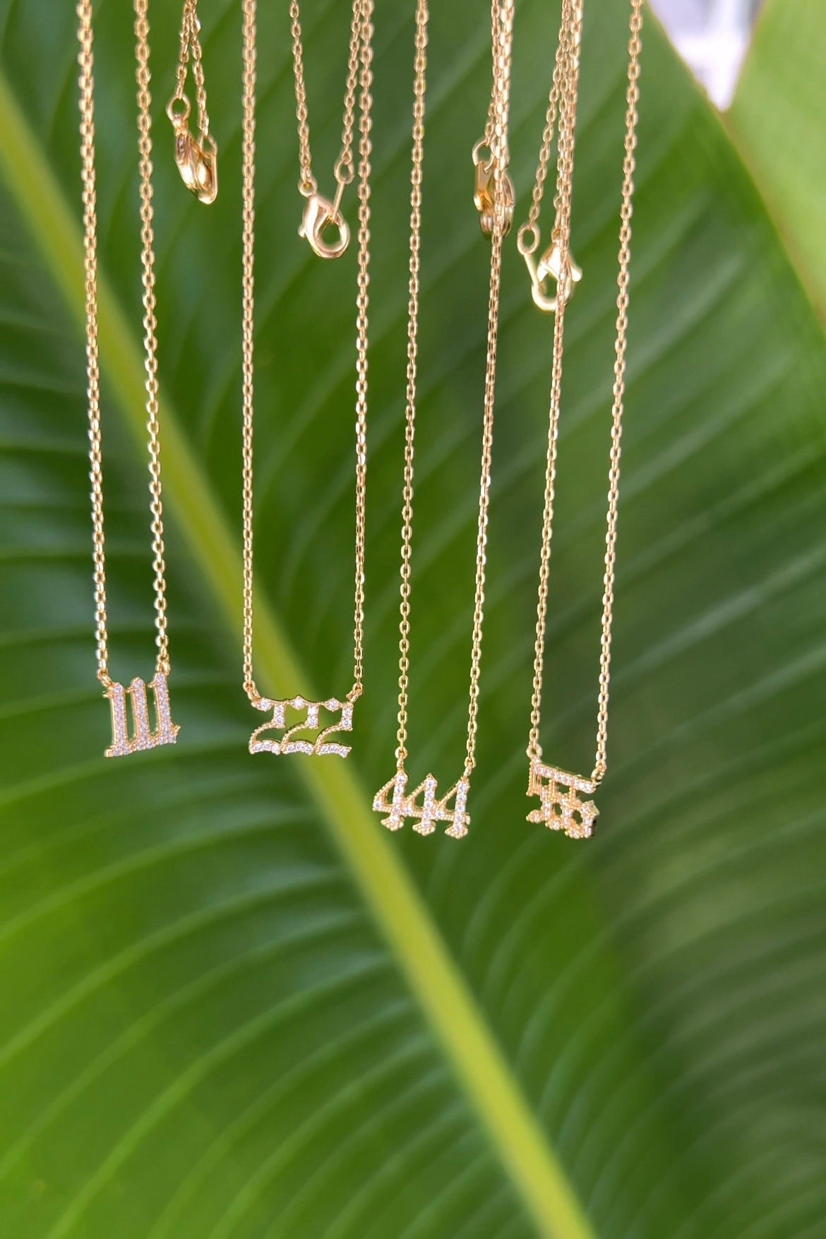 Angel Number 111 Necklace: Cubic Zirconia 18K Gold Dipped Pendant - Etsy